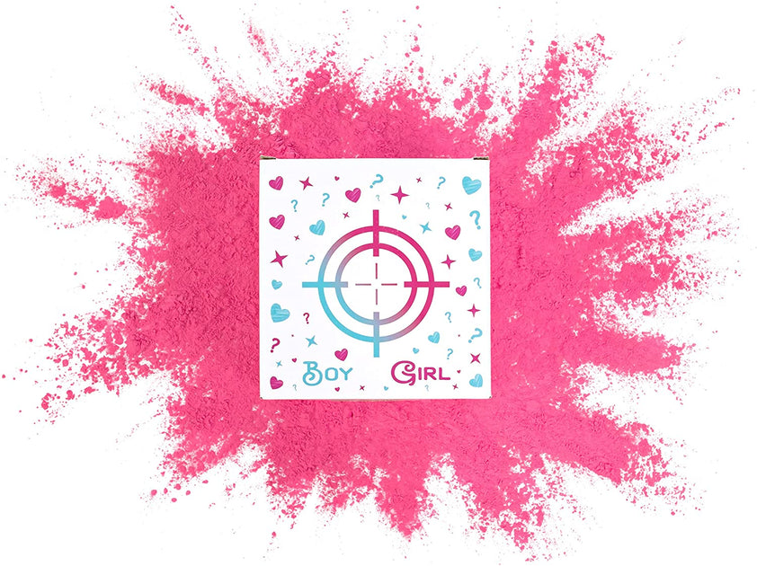 Gender Reveal Target Box - 10 LB Powder 12 Inch Shooting Target Box ...